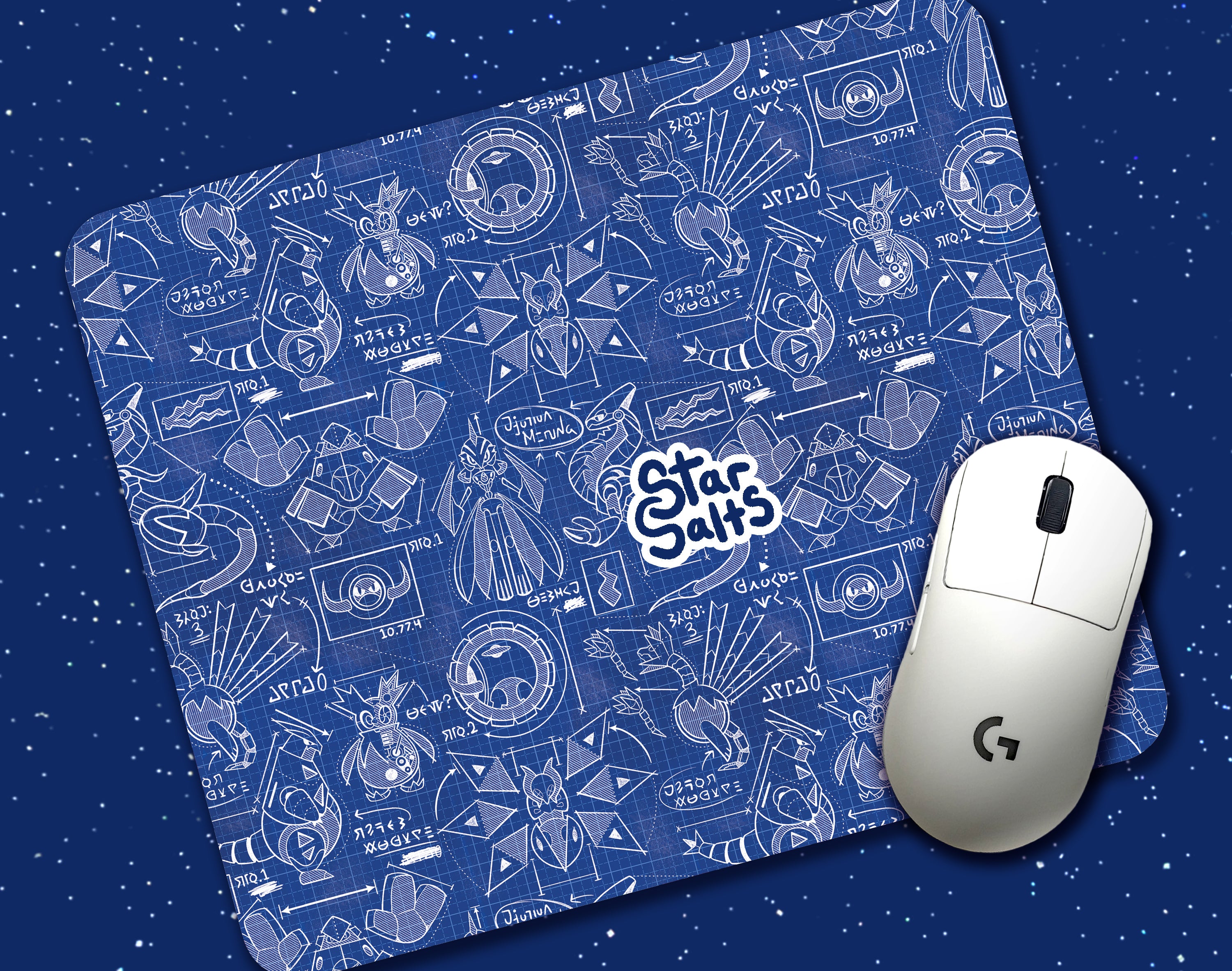 Paradox Blueprints Mousepad – Star⭑Salts