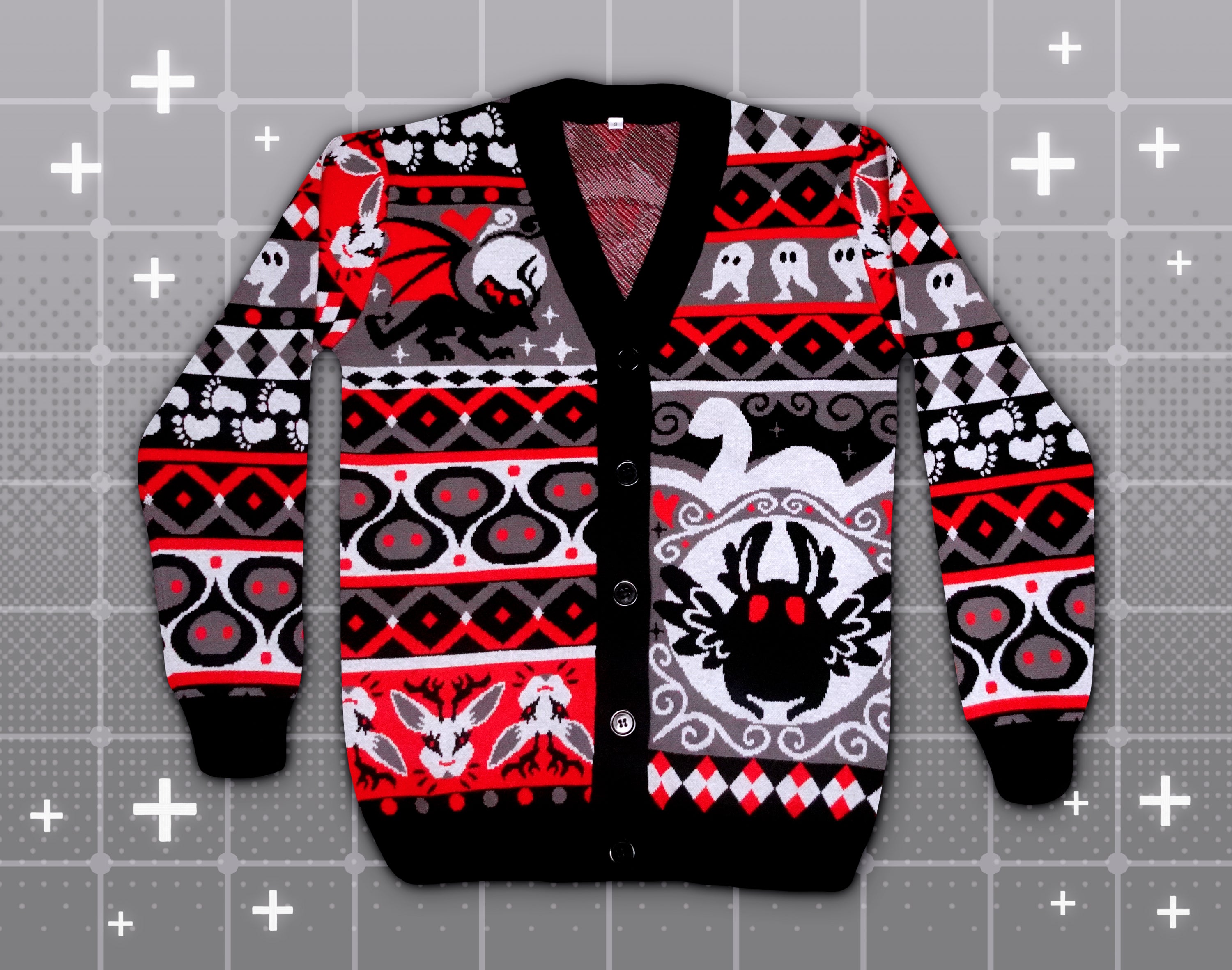 Cozy Cryptids Heavy Knit Cardigan – Star⭑Salts