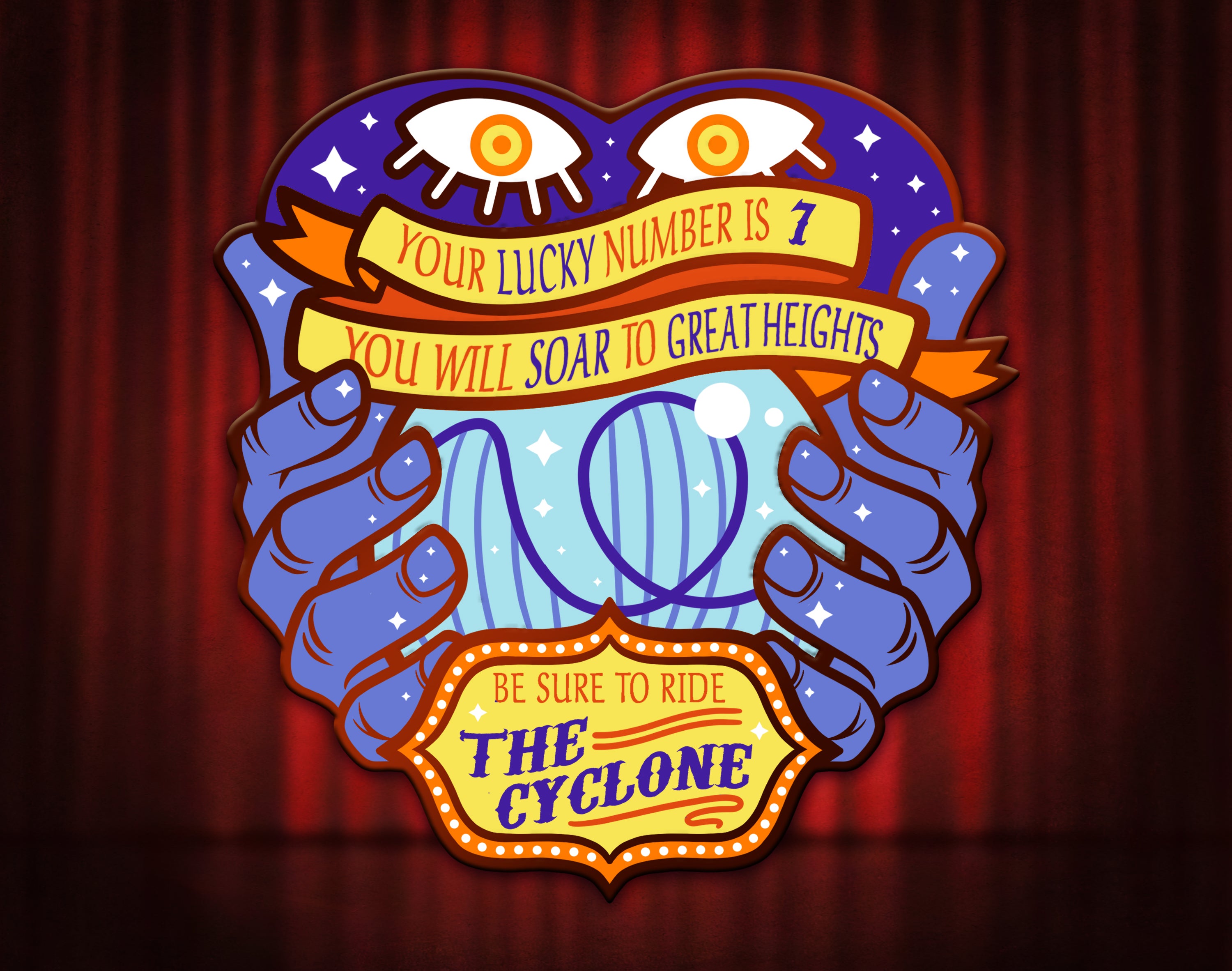 Ride the Cyclone Enamel Pin – Star⭑Salts