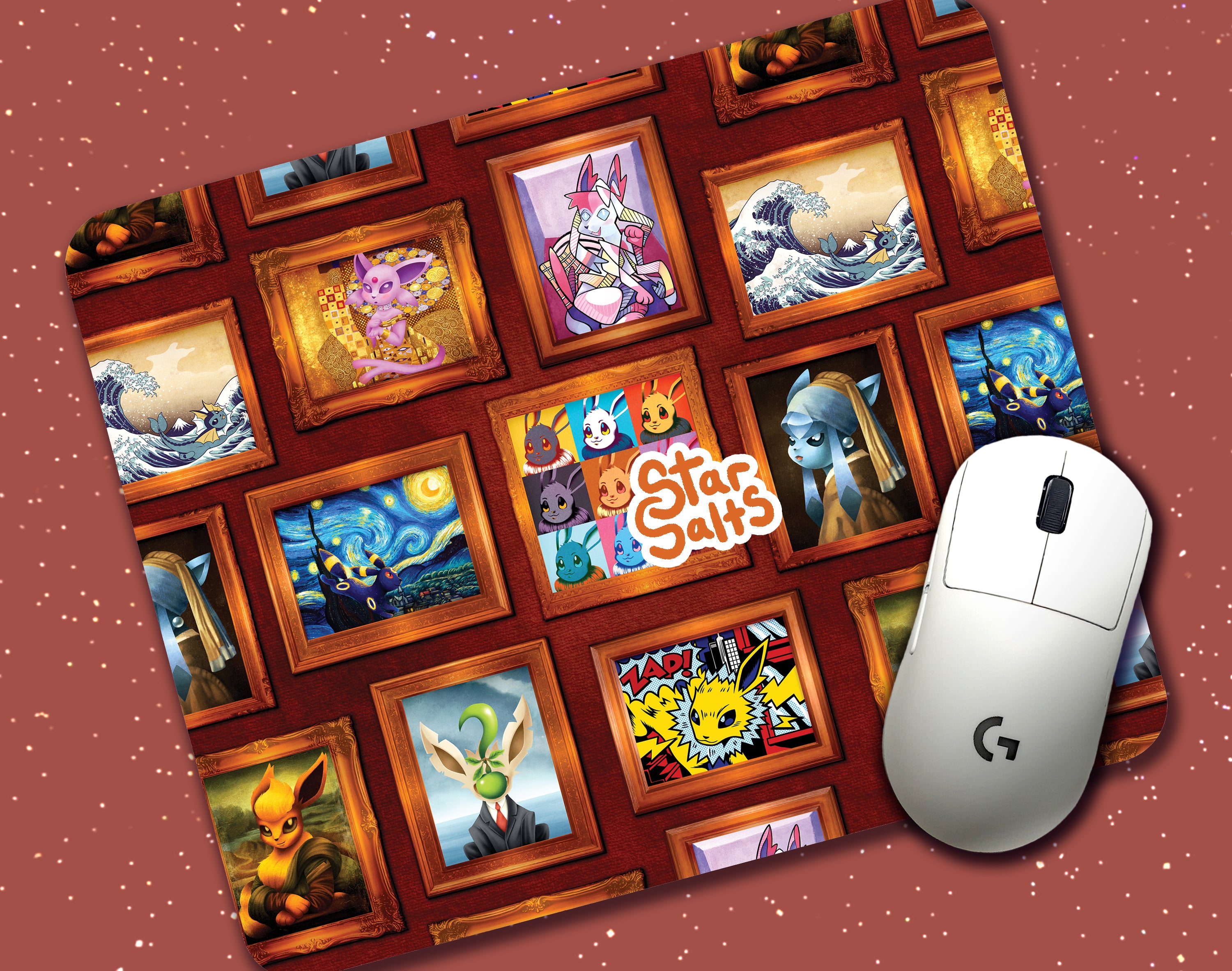 Eevee Art Gallery Mousepad – Star⭑Salts
