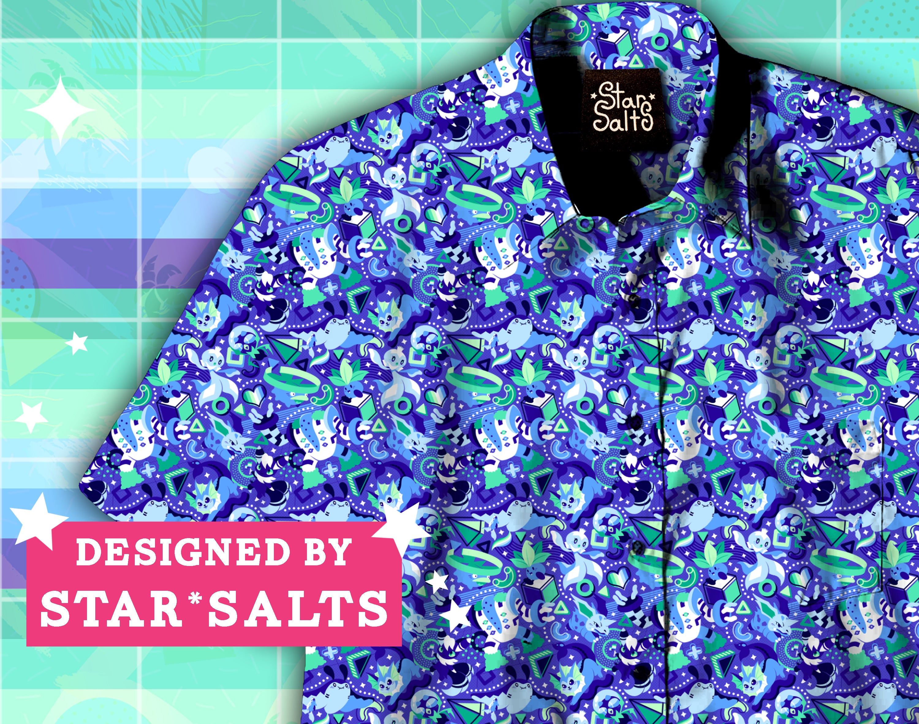 MLM Pride Button Up Shirt – Star⭑Salts