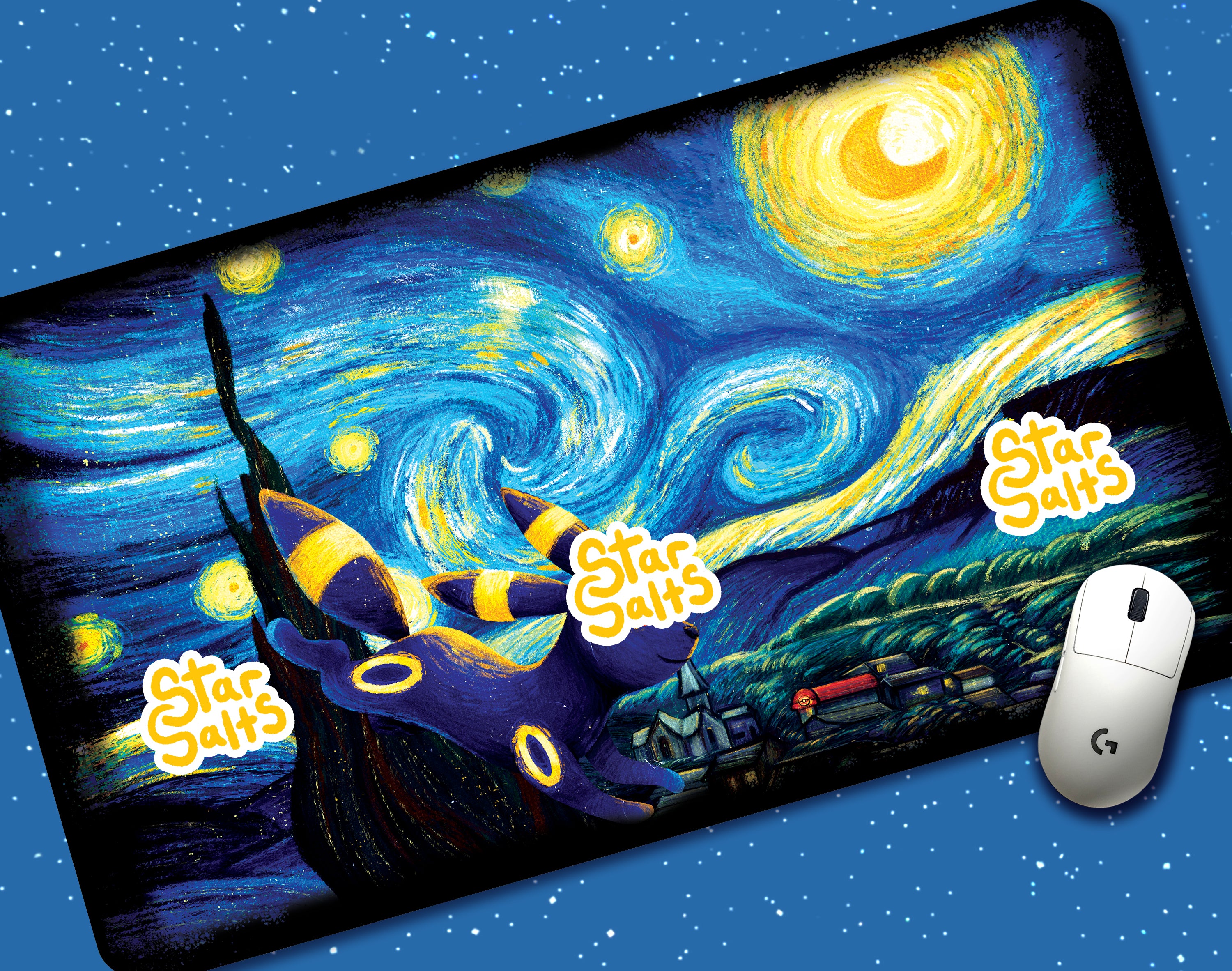 Umbreon Starry Night Jumbo Desk Mat – Star⭑Salts
