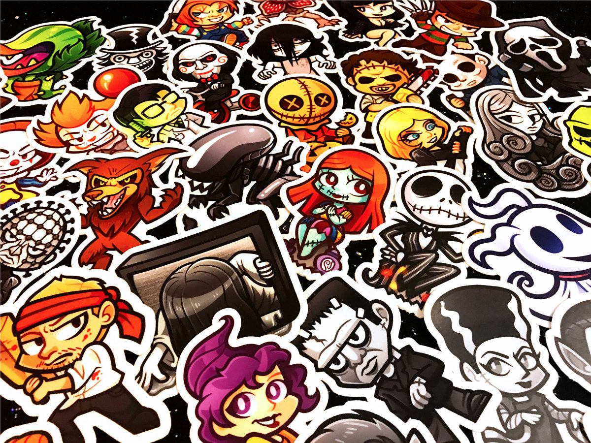 Horror Character Stickers – Star⭑Salts