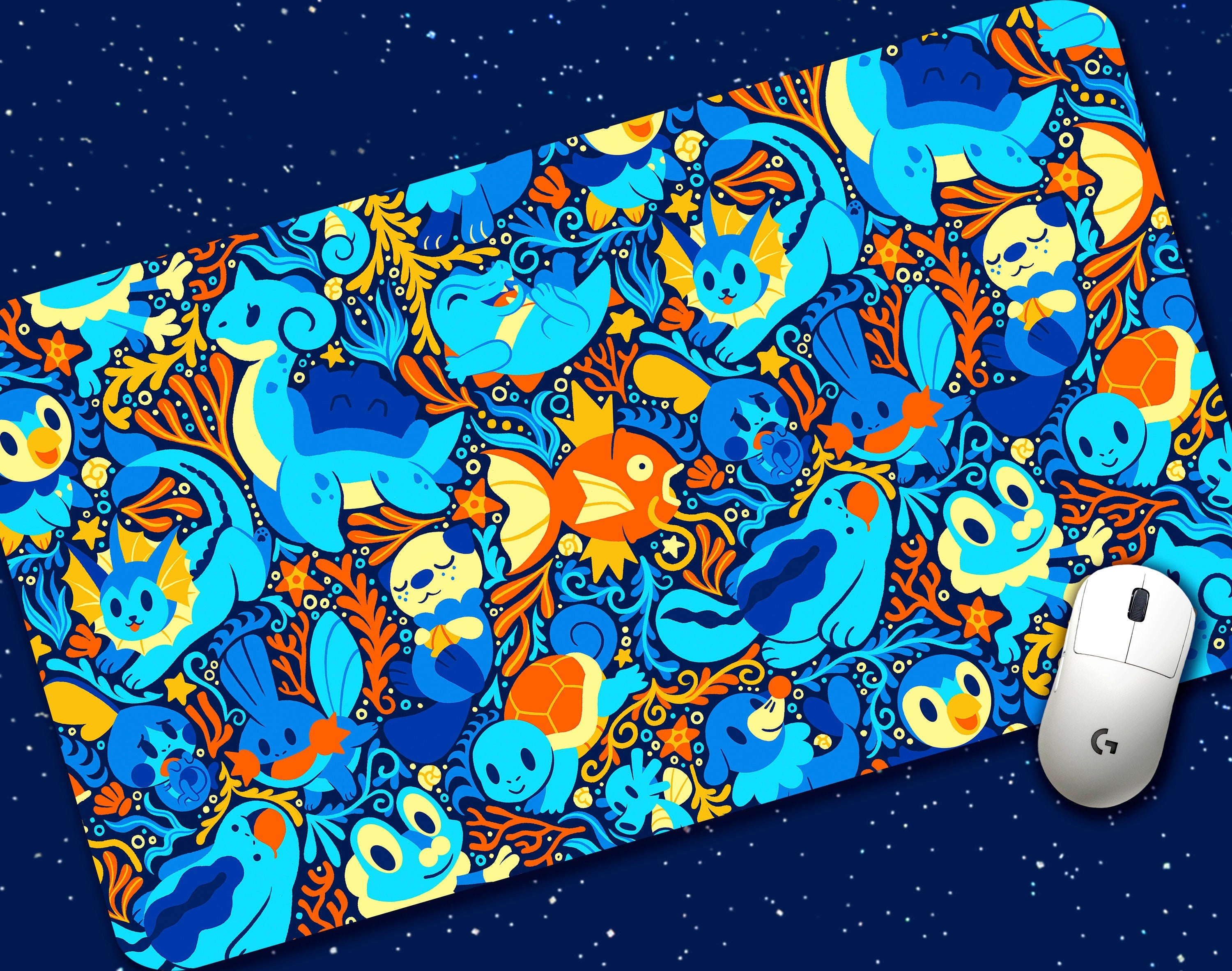 Hydro Pump Jumbo Desk Mat – Star⭑Salts