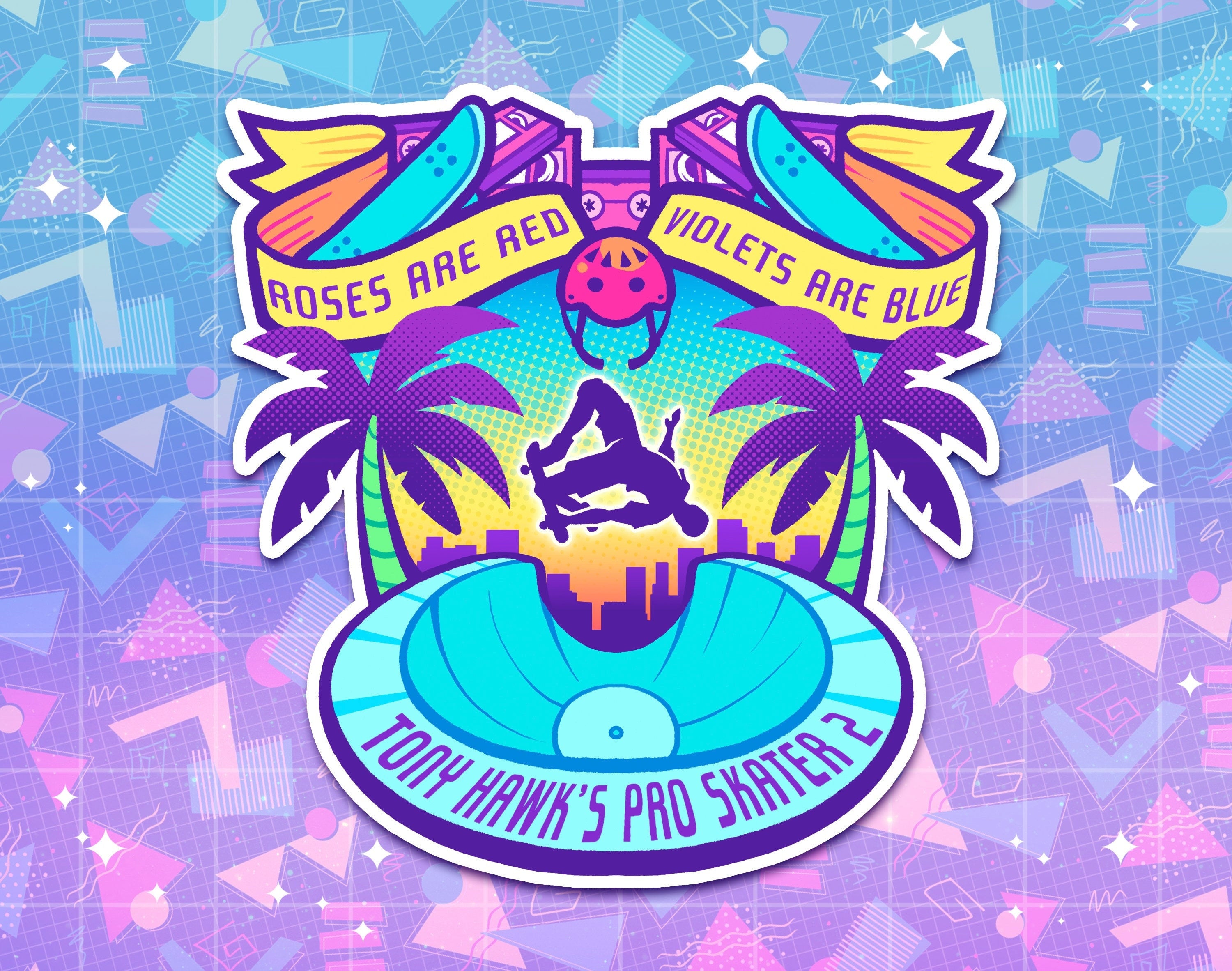 Tony Hawk's Pro-Valentine Sticker – Star⭑Salts