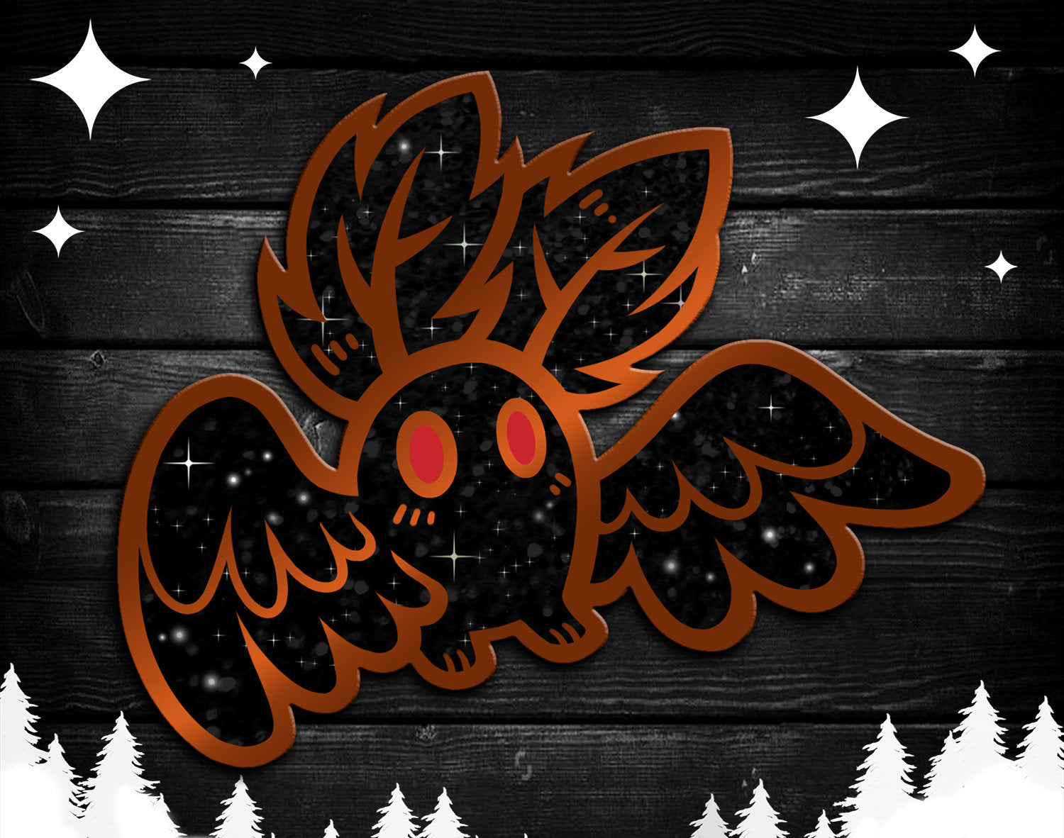 Mothman Enamel Pin – Star⭑Salts