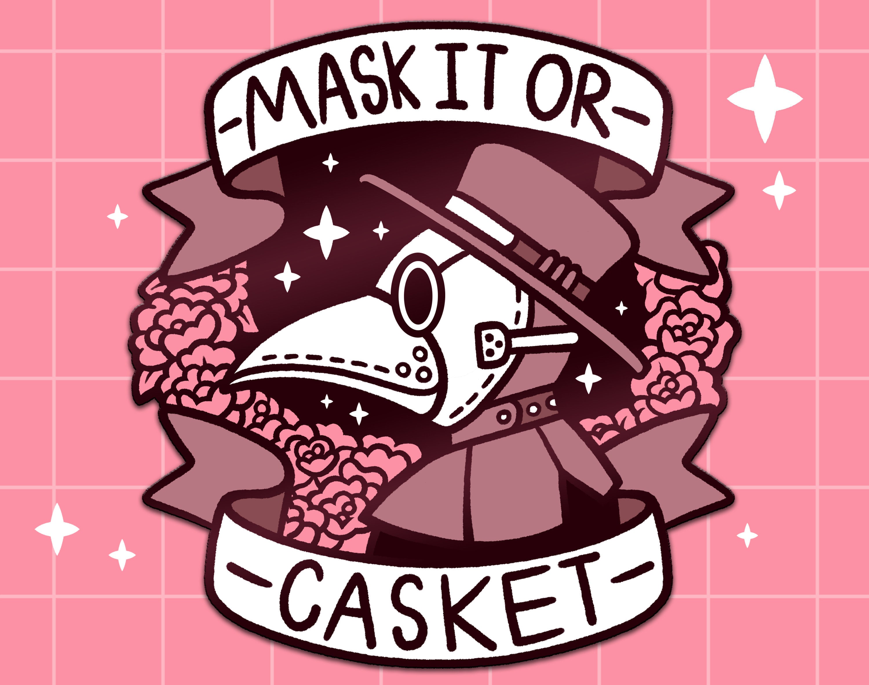 Mask It Enamel Pin – Star⭑Salts