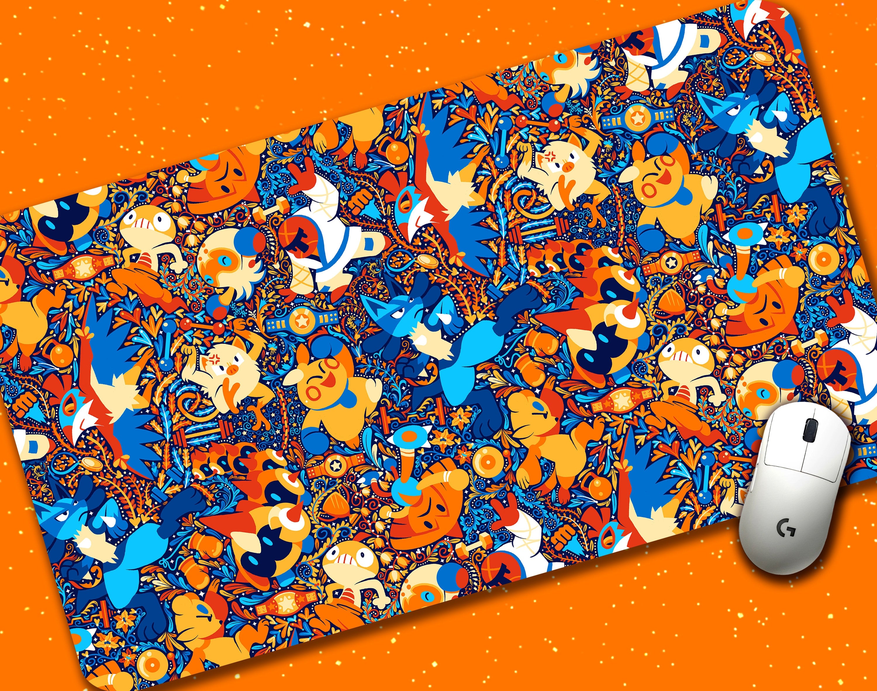 Fighting Jumbo Desk Mats – Star⭑Salts