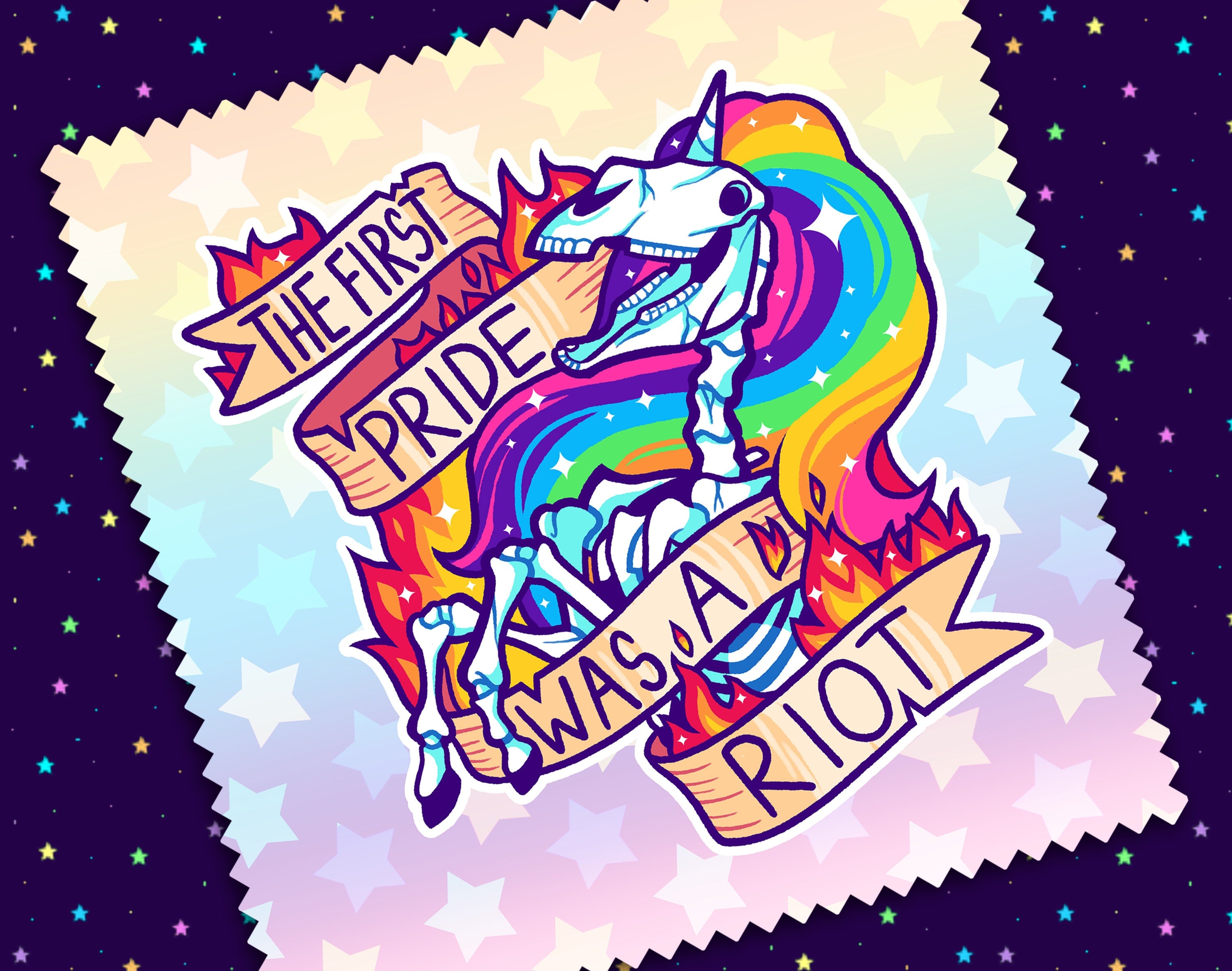 Rainbow Riot Microfiber Cloth – Star⭑Salts