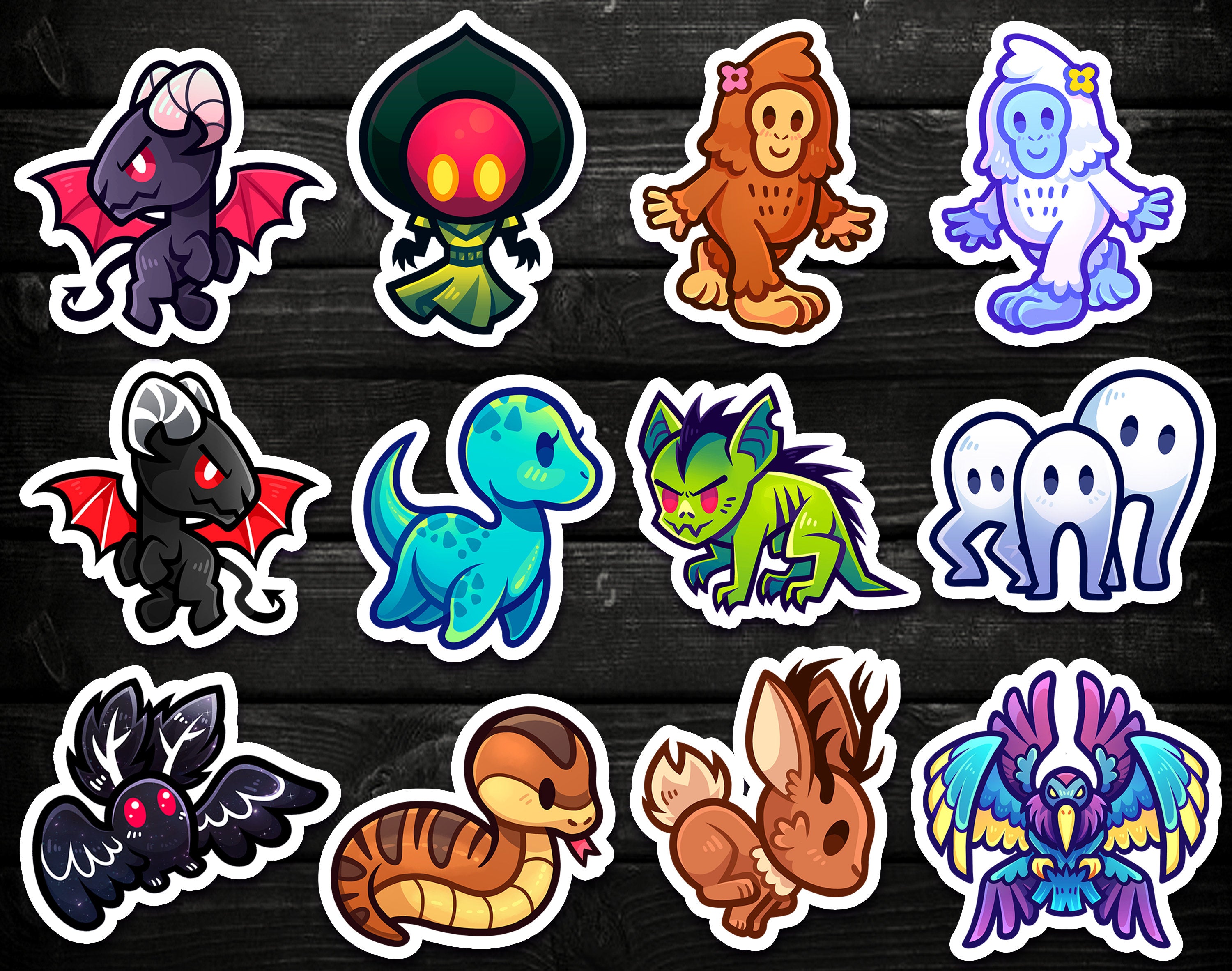 Cryptid Stickers – Star⭑Salts