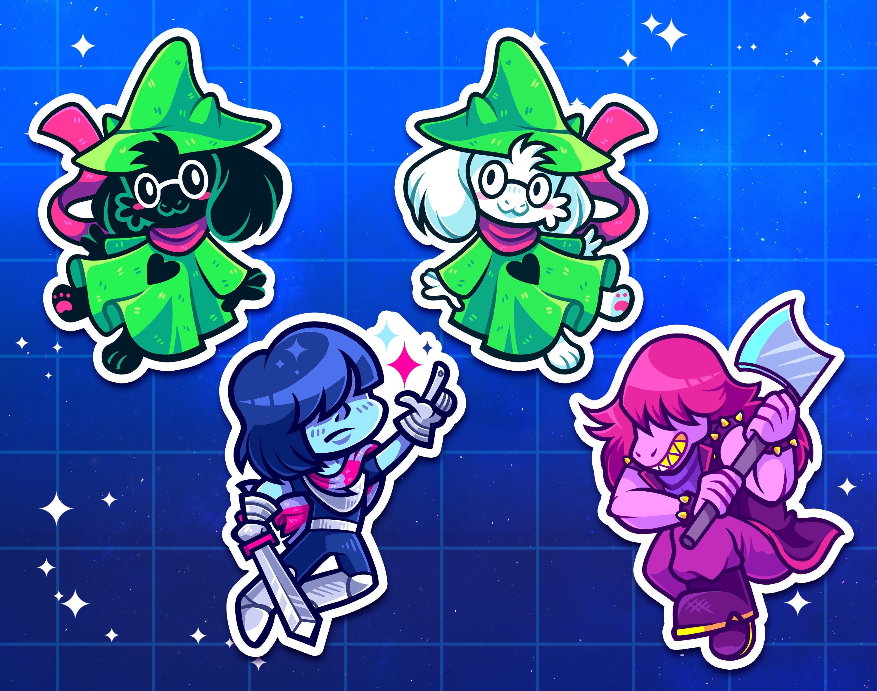 Deltarune Stickers – Star⭑Salts