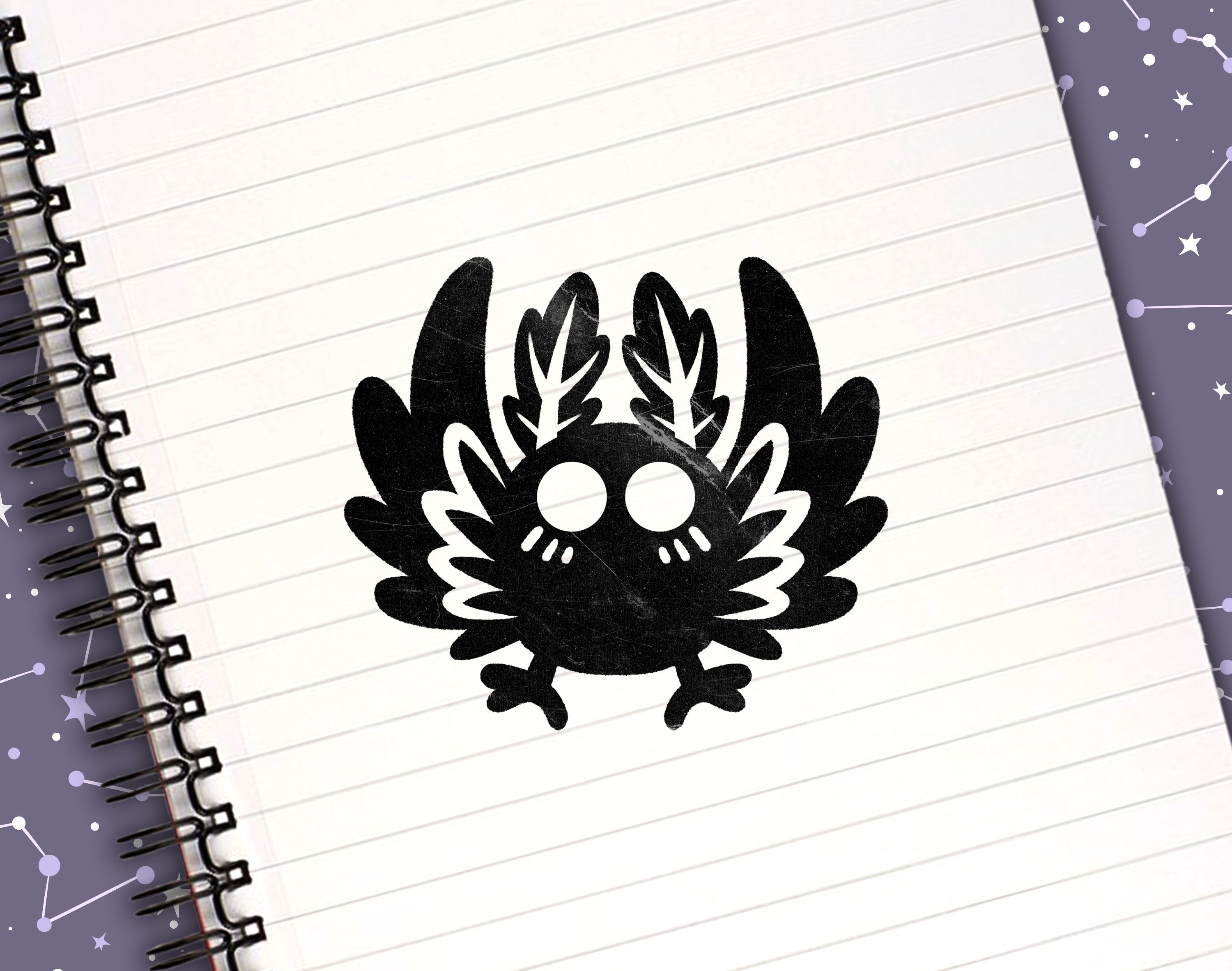 Mothman Self-Inking Stamp – Star⭑Salts