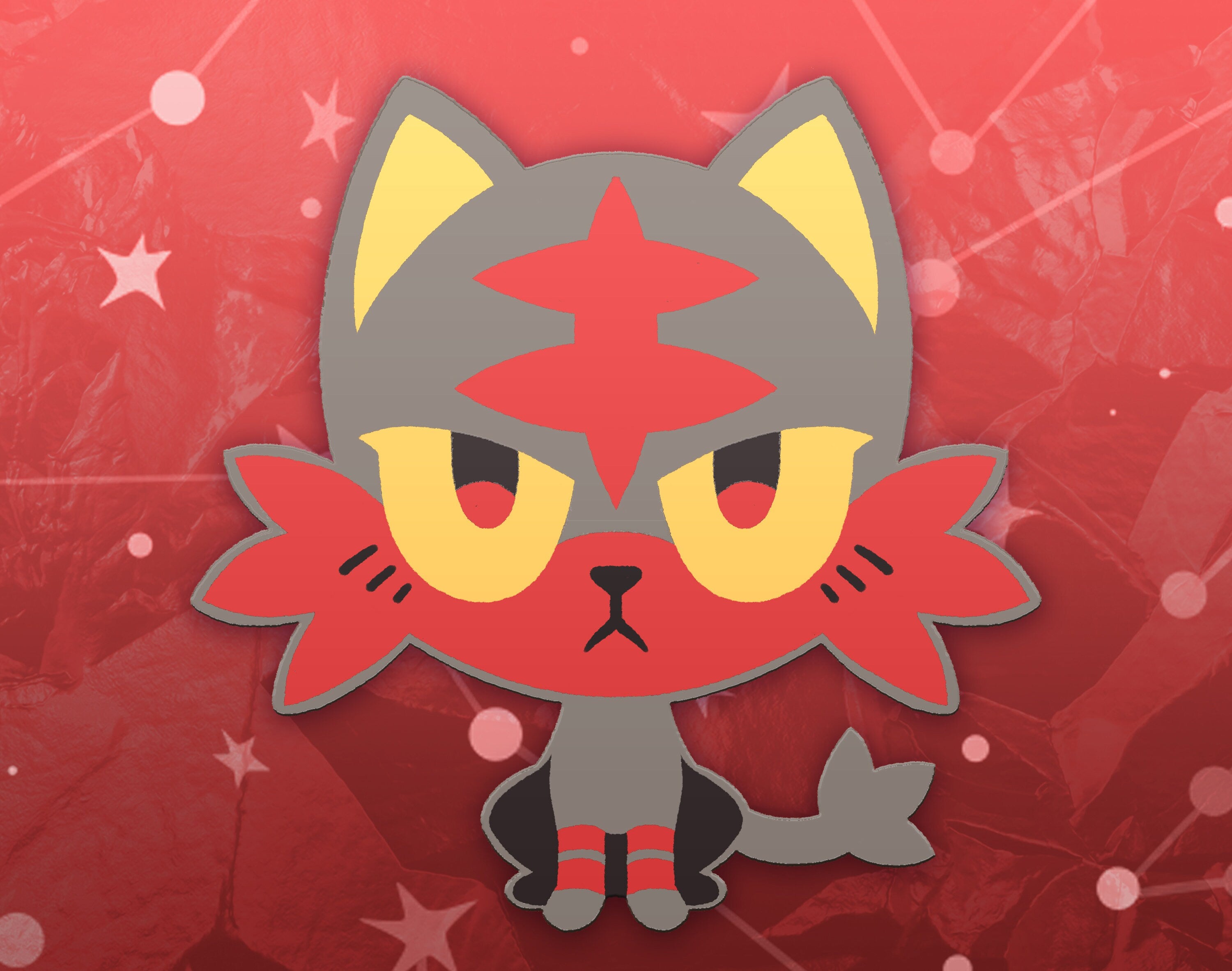 Litten Dyed Enamel Pin – Star⭑Salts