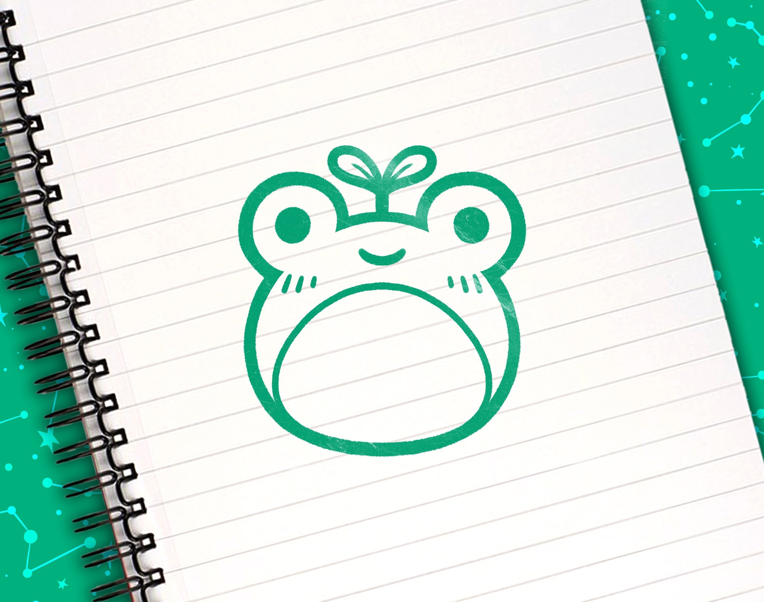 Froggy Friend Self-Inking Stamp – Star⭑Salts