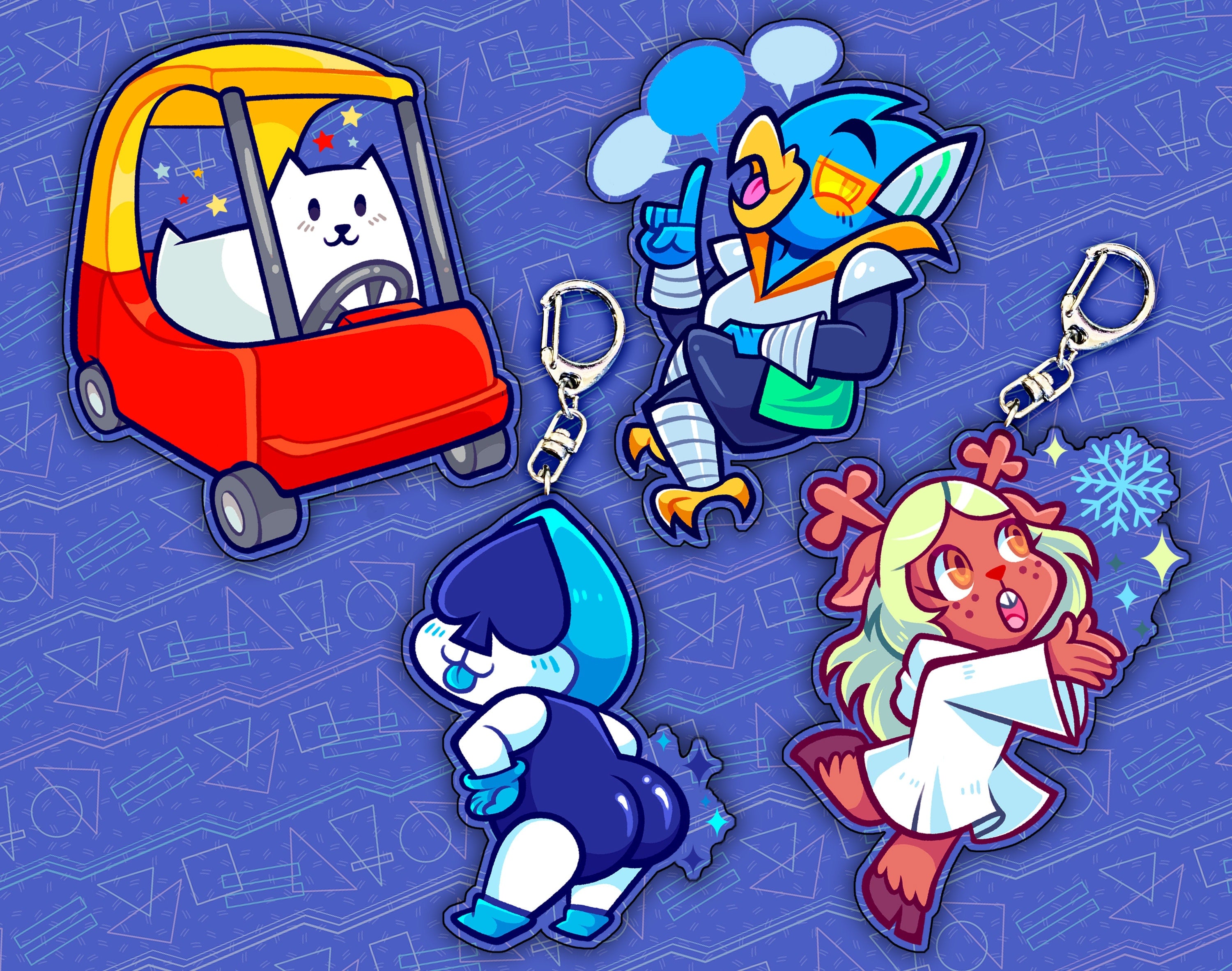 Deltarune Ch.Two 2.5" Acrylic Charms – Star⭑Salts