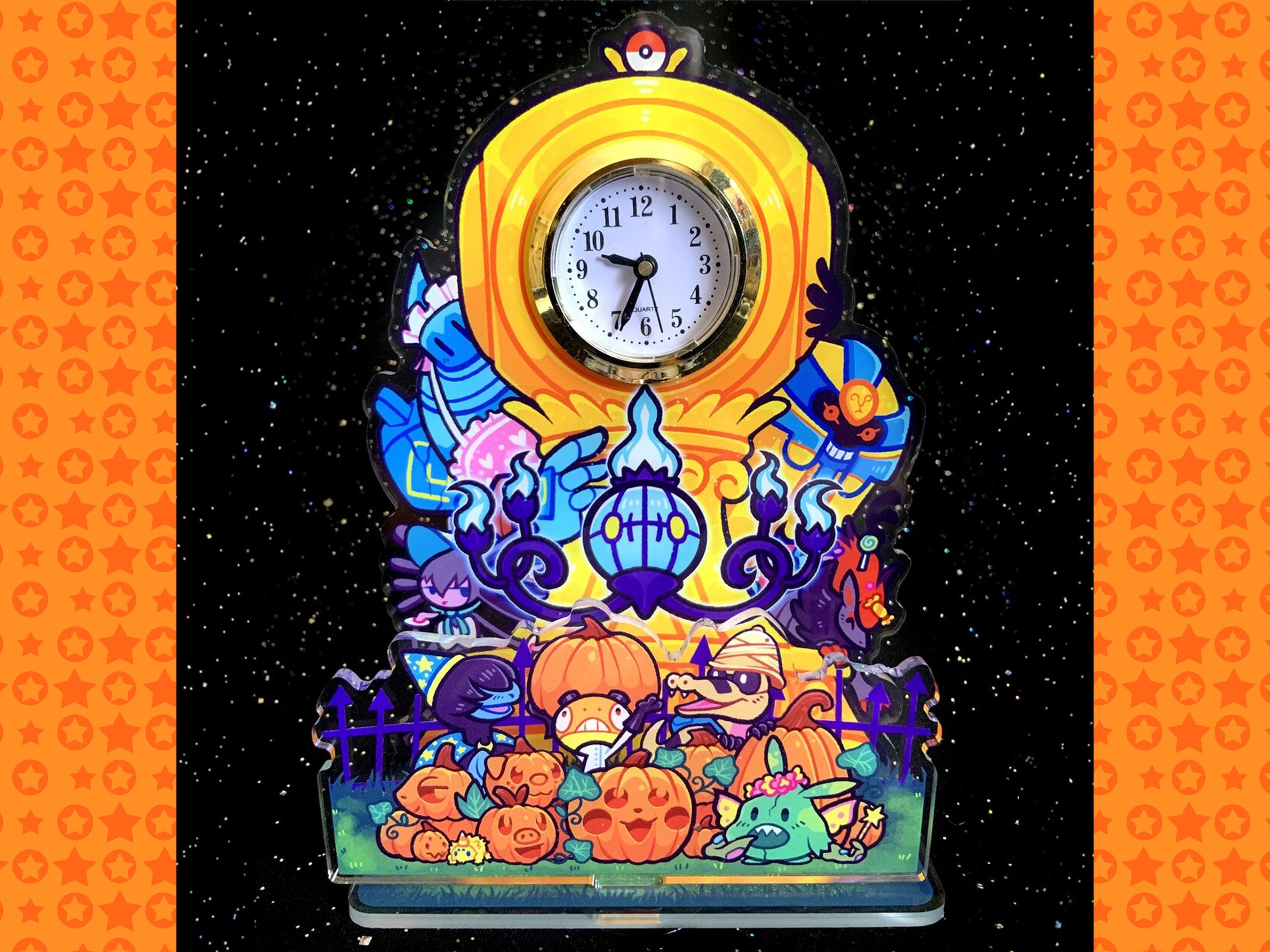 Halloween Clock Standee – Star⭑Salts