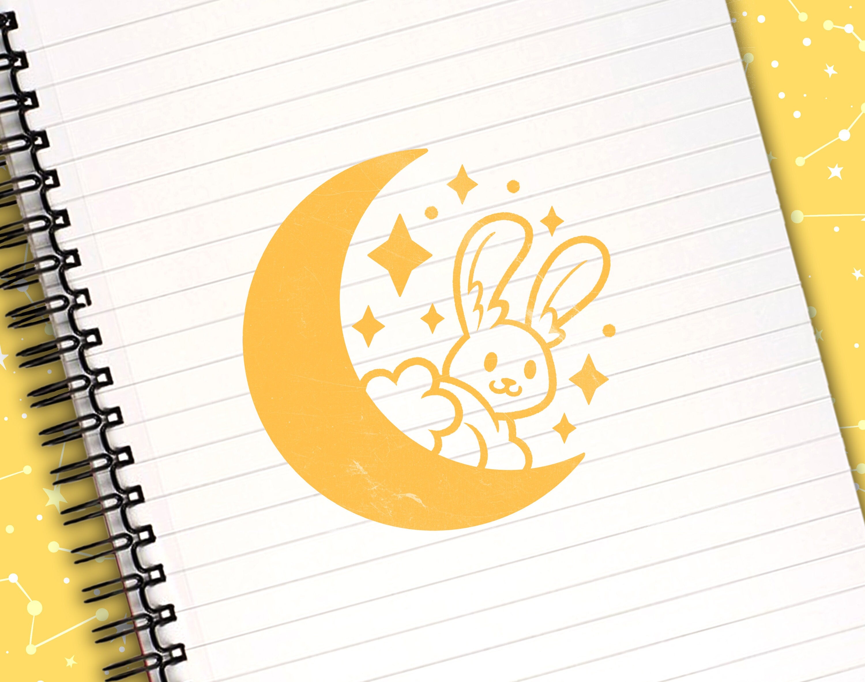 Moon Bun Self-Inking Stamp – Star⭑Salts