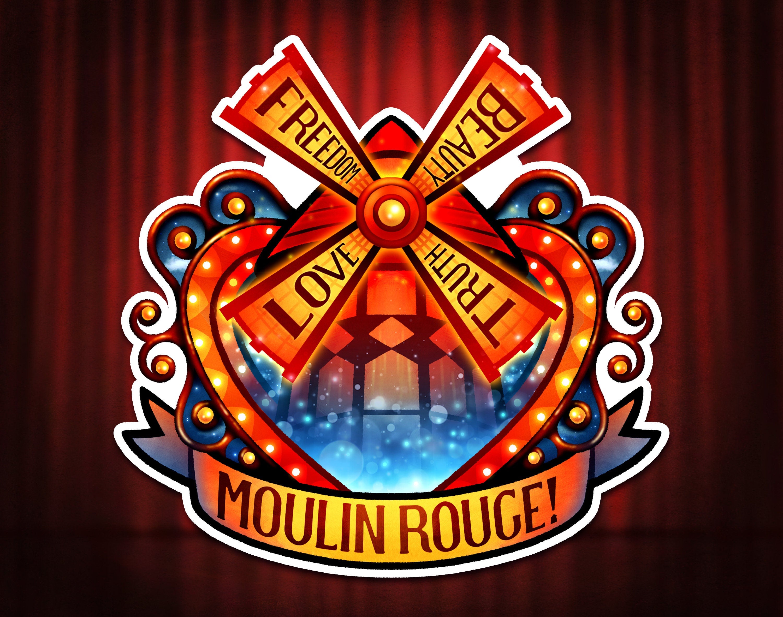 Moulin Rouge! Sticker – Star⭑Salts