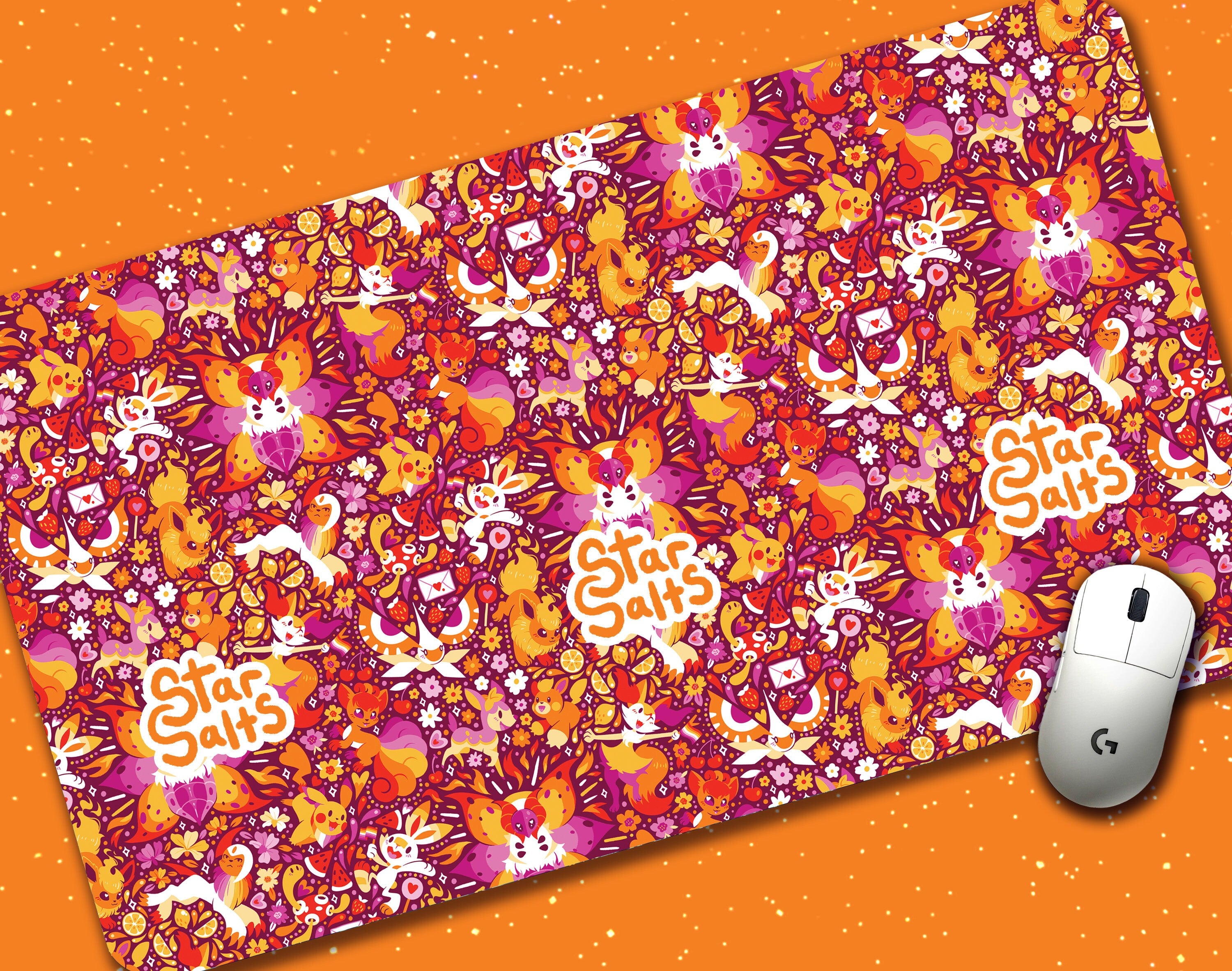 Lesbian Pride Jumbo Desk Mat – Star⭑Salts
