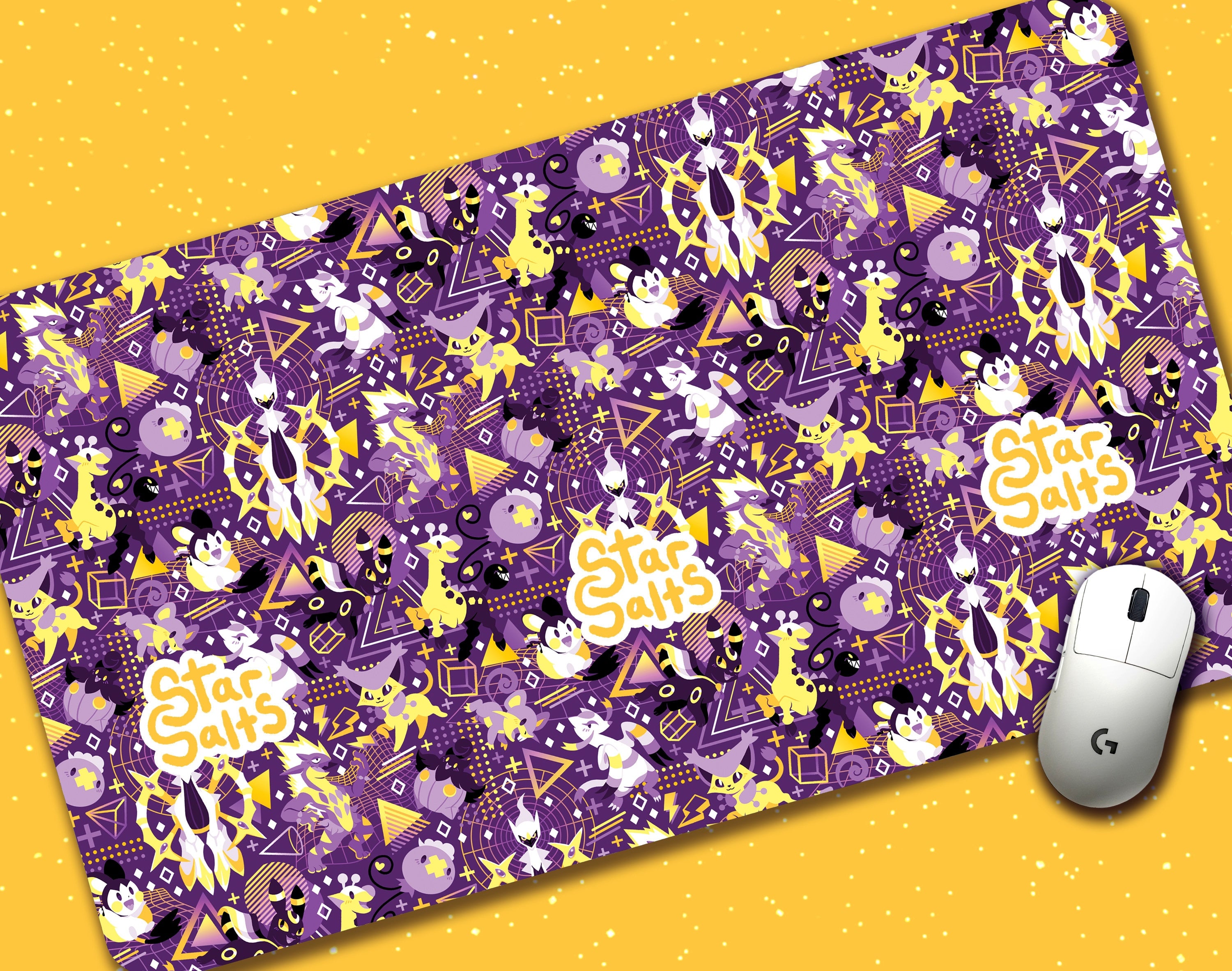 Nonbinary Pride Jumbo Desk Mat – Star⭑Salts