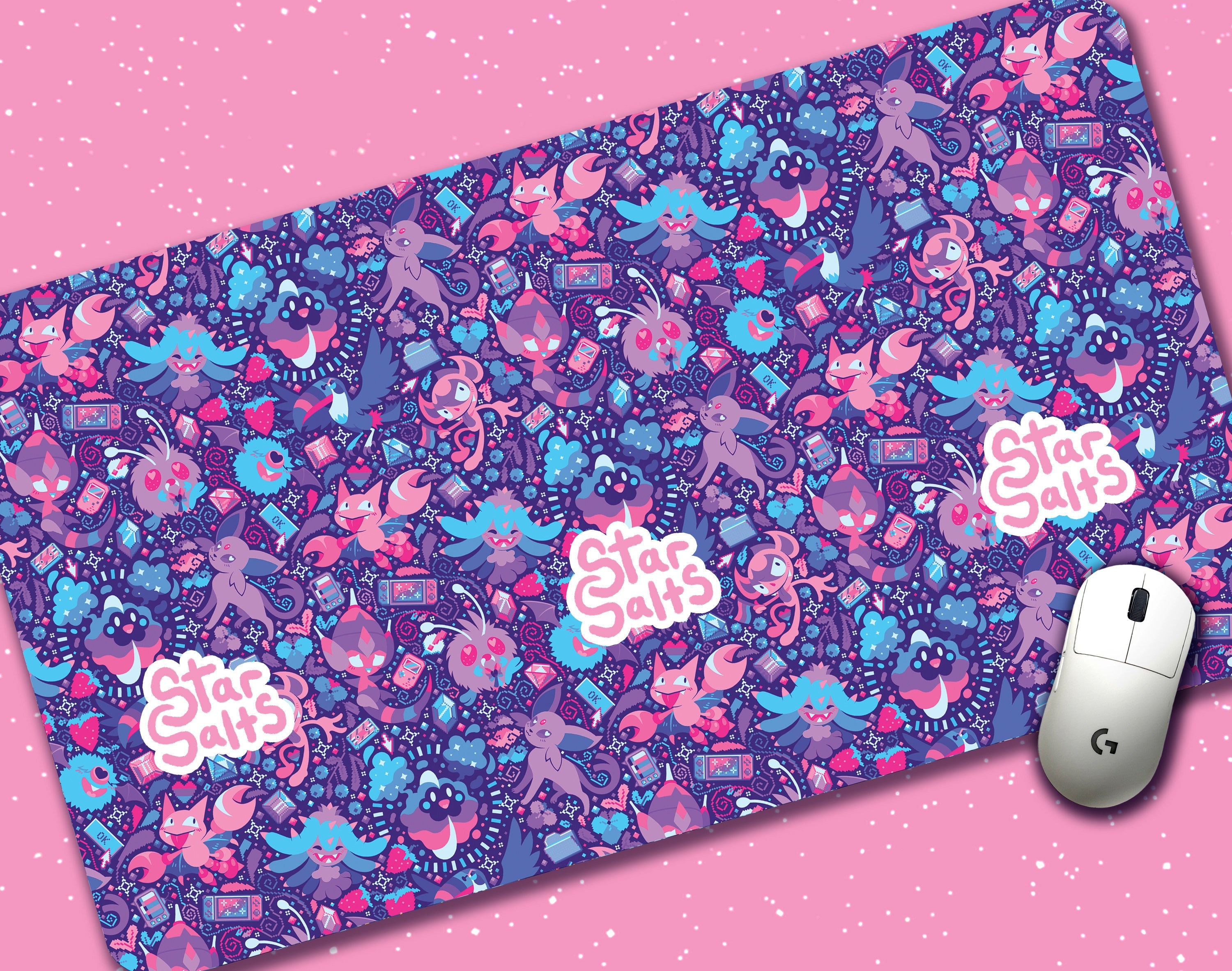 Bisexual Pride Jumbo Desk Mat – Star⭑Salts