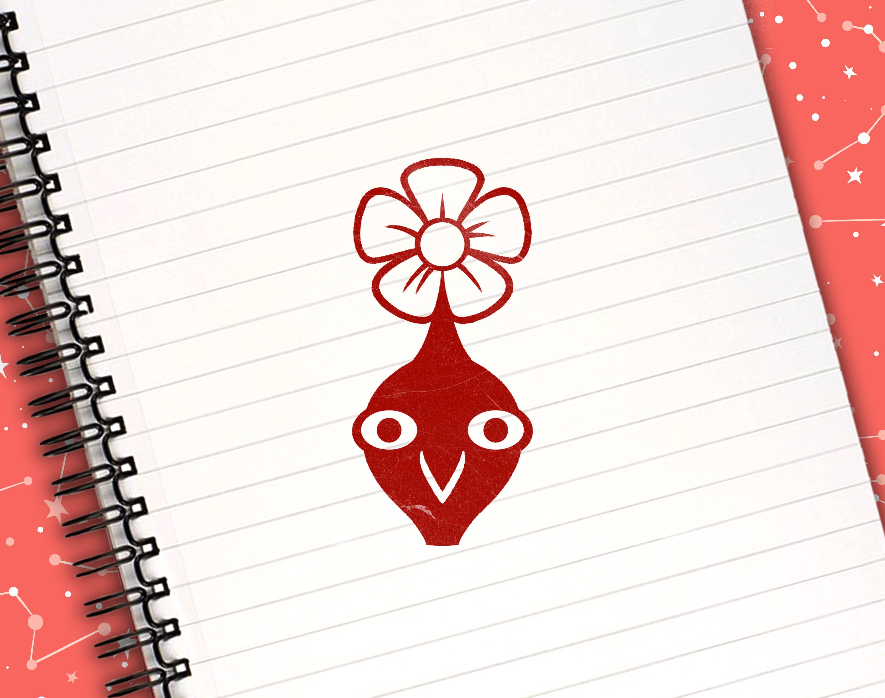 Red Pikmin Self-Inking Stamp – Star⭑Salts